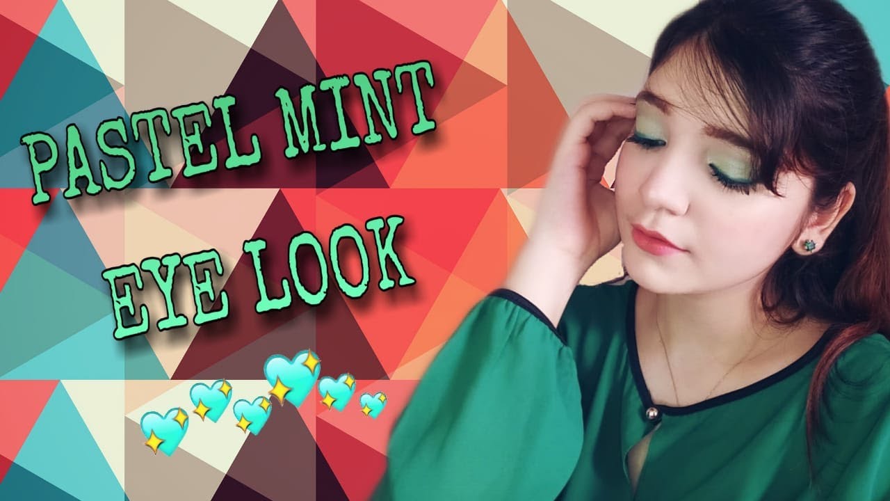 EASY PASTEL MINT EYE-LOOK | NO FOUNDATION | NO BB CREAM - YouTube