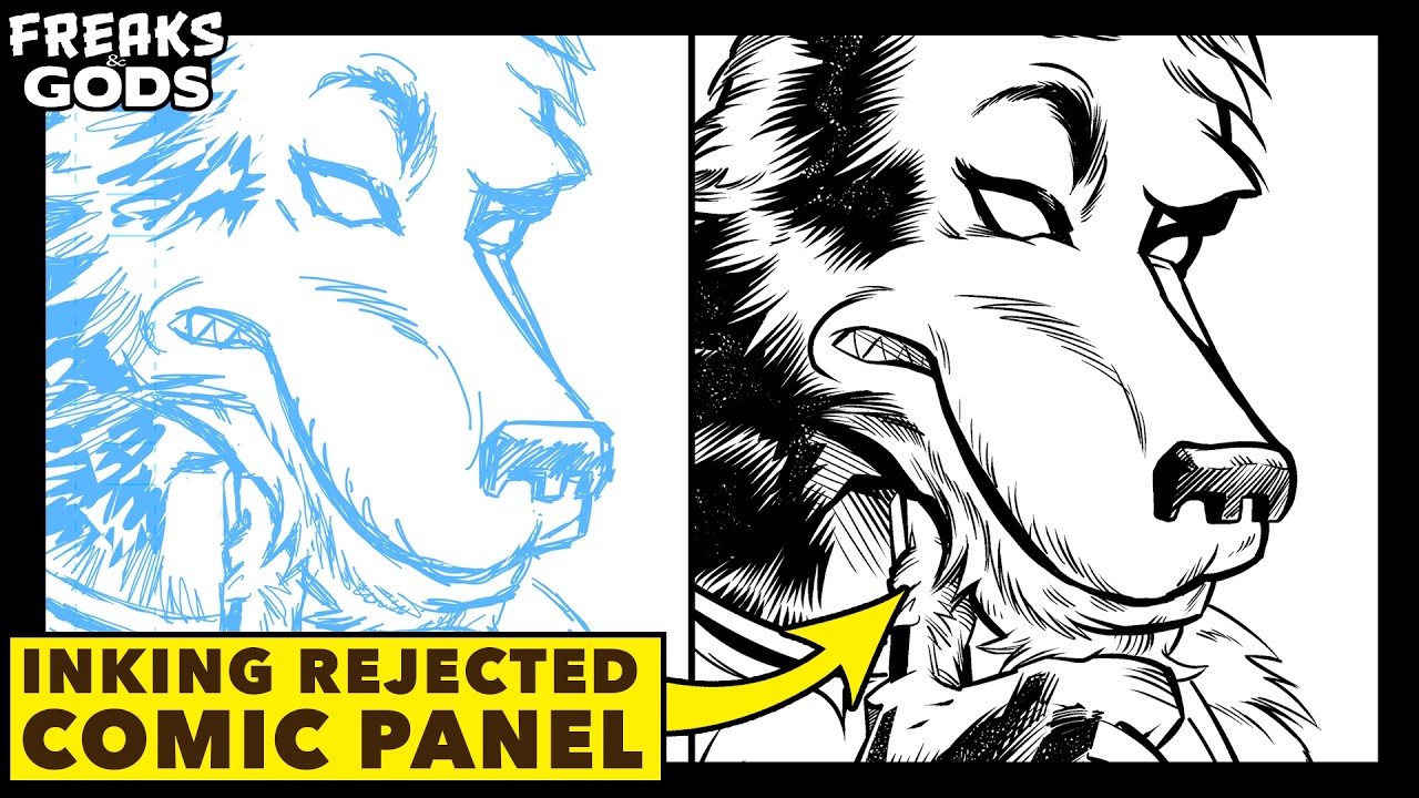 Creator Owned Comic Inking: Digital Inking Clip Studio - YouTube