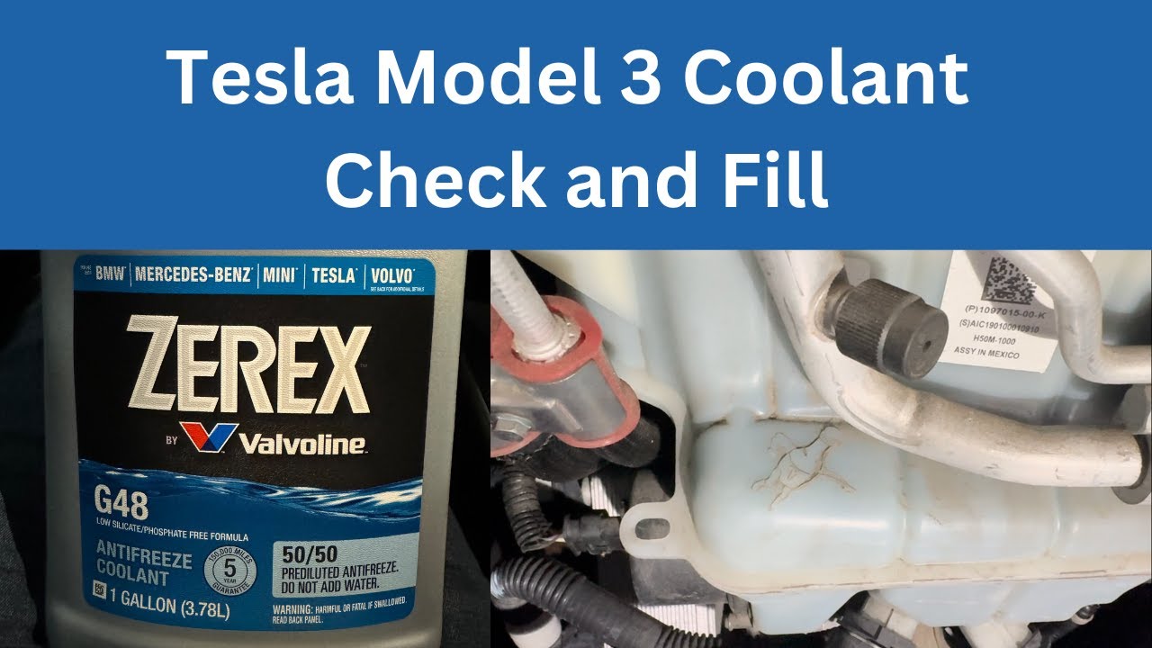 Tesla Model 3 Coolant Top Off - Super easy! - YouTube