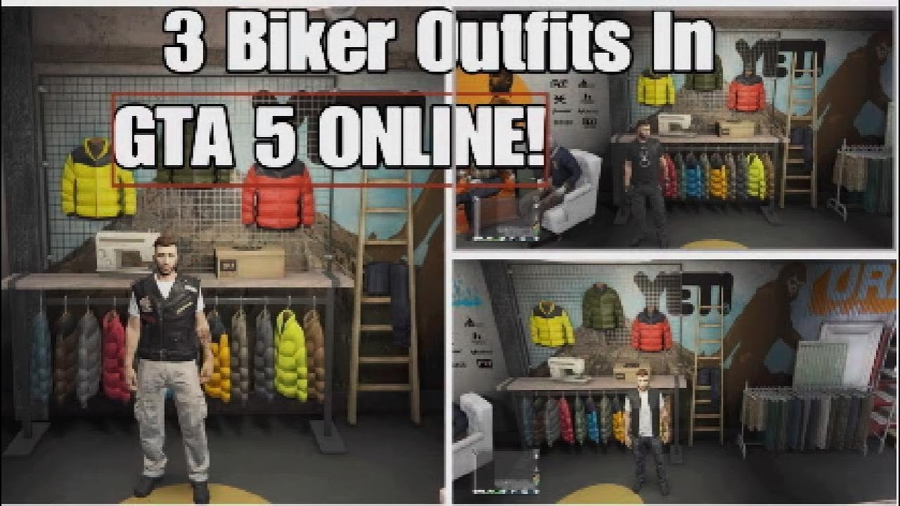 3 Biker Outfits For Roleplaying In GTA 5 ONLINE - YouTube