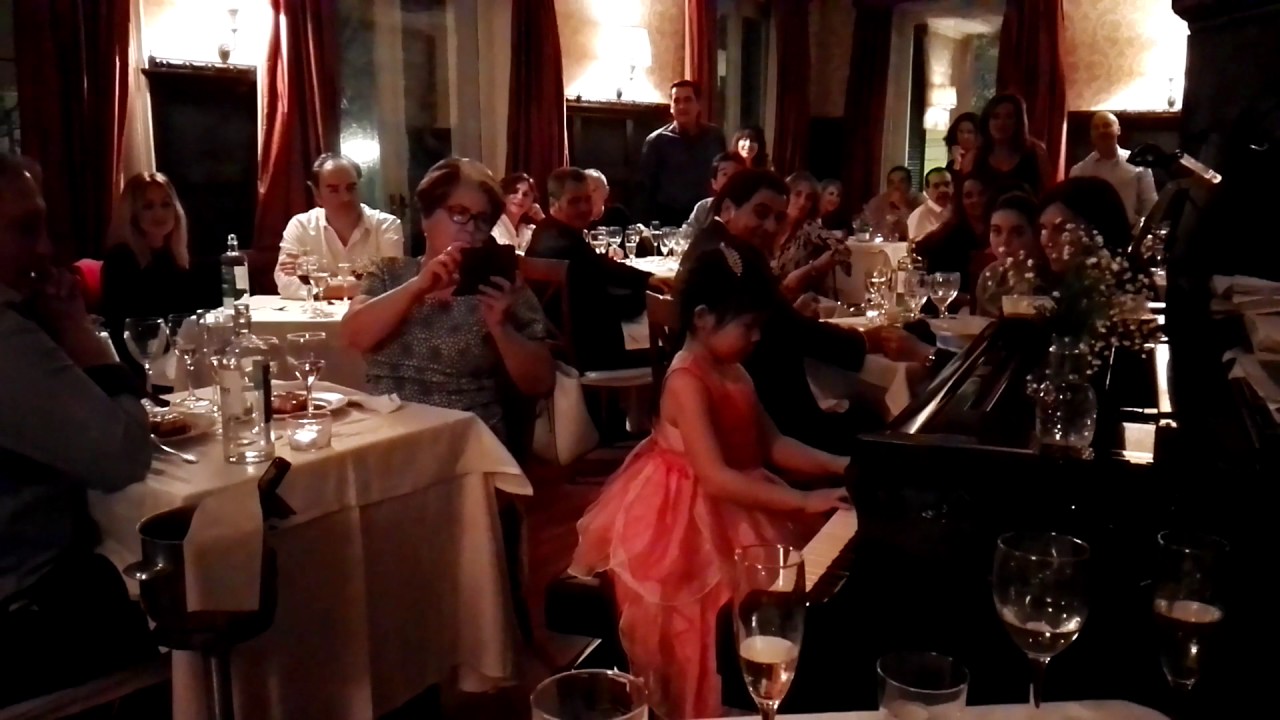 YOULAN LIN played Mozart's Romance in the restaurant La Favorita on her ...