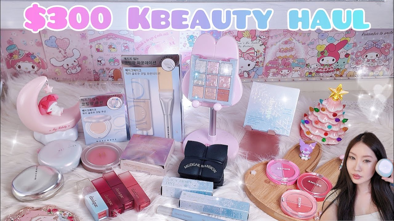 $300 KBEAUTY Makeup Haul/Review | Olive Young Korea Must Have Korean ...