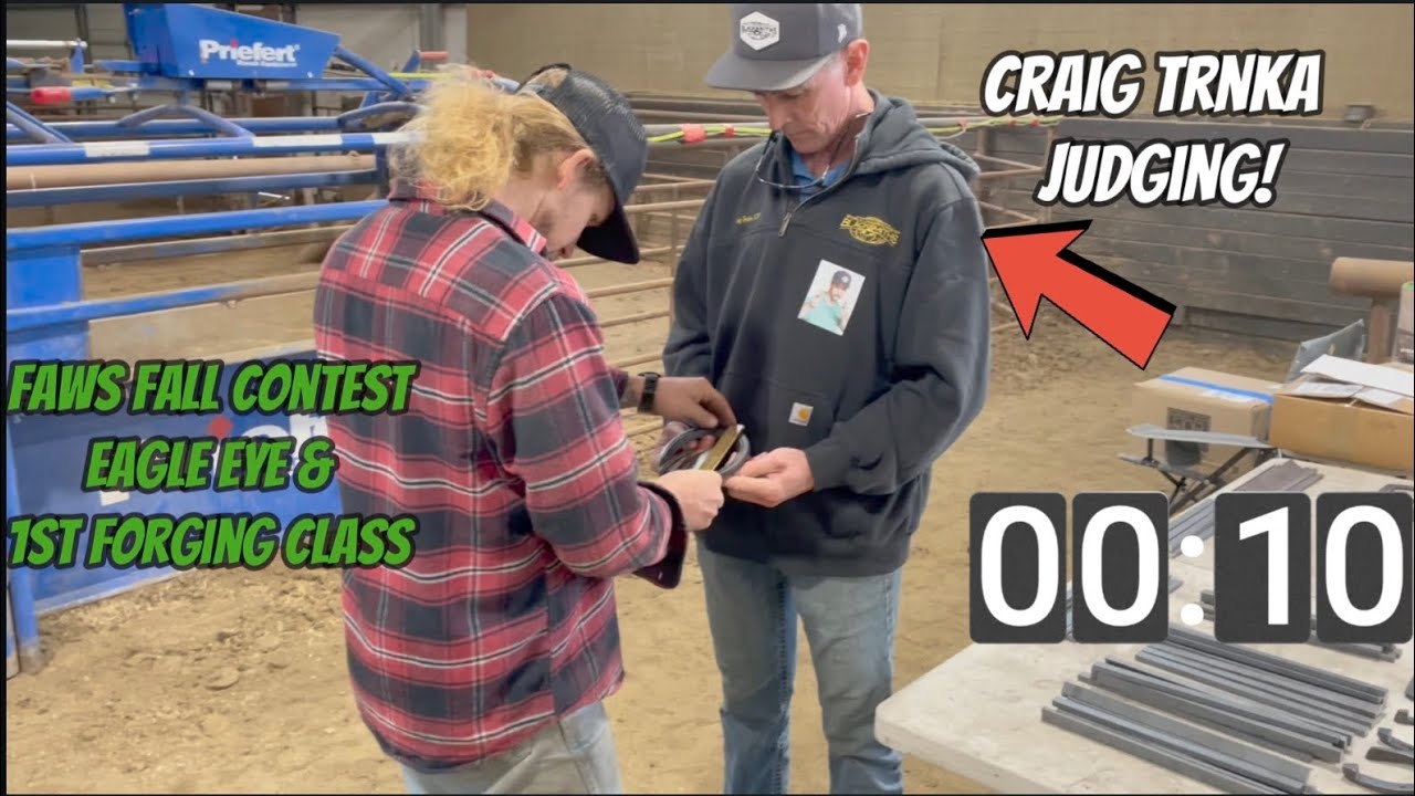 FAWS Fall Contest Forging Classes w/Craig Trnka Judging Eagle Eye ...