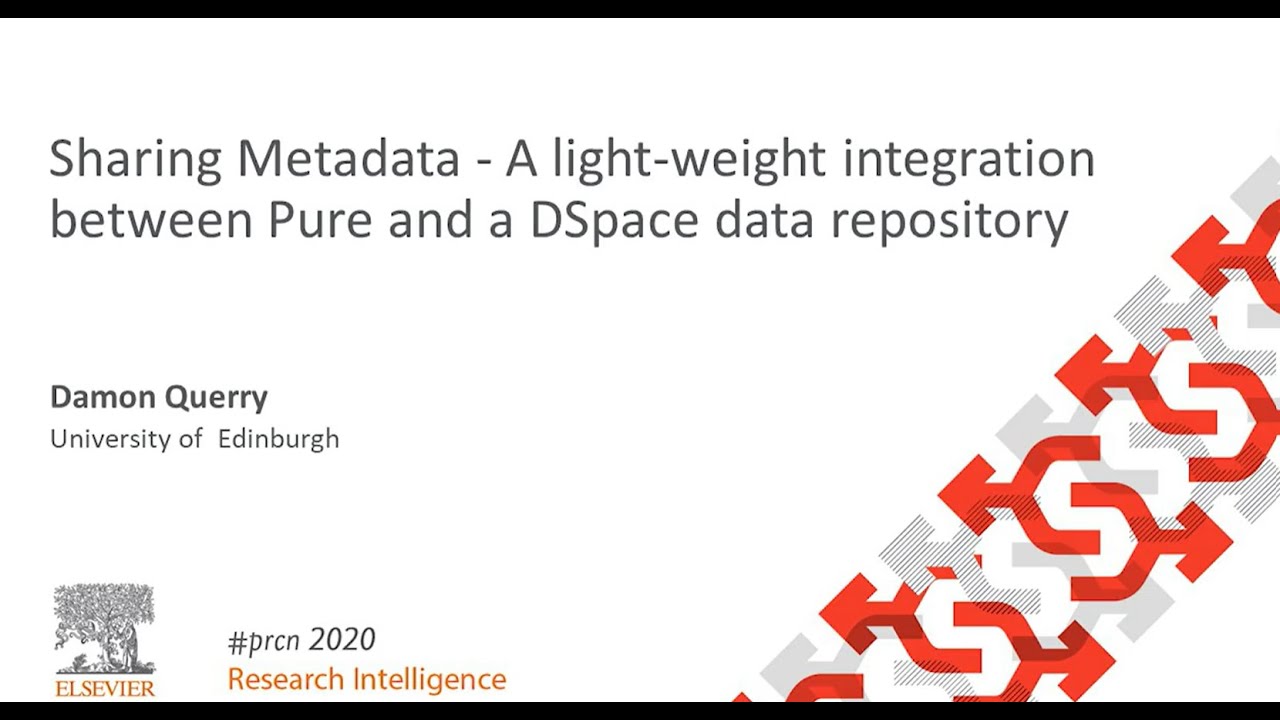 Sharing Metadata - integration between Pure and a DSpace repository | # ...