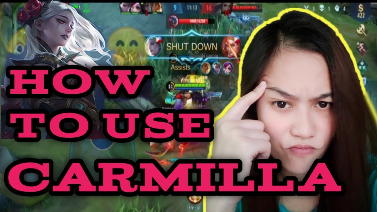 How to use Carmilla🤭 first time gamitin lupet(classic) Tank Build ...