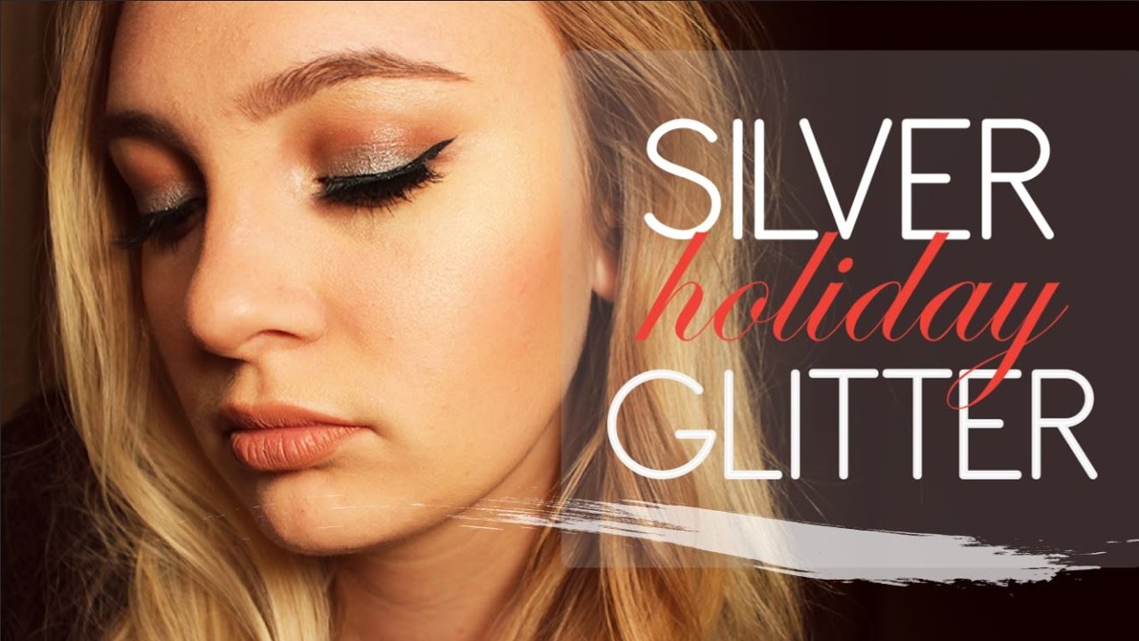 SILVER GLITTER | MY FIRST MAKEUP TUTORIAL - YouTube