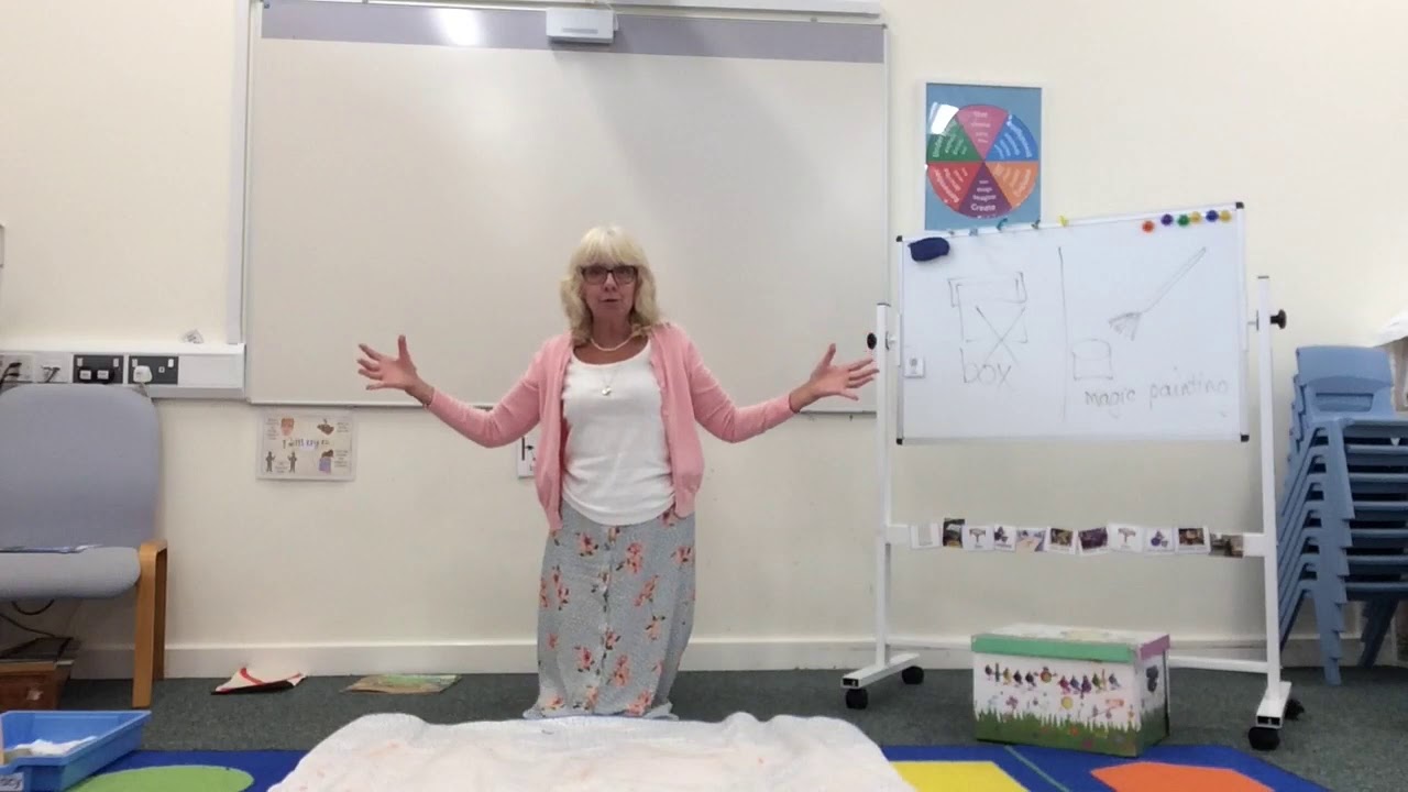 Mrs Godfrey does some magic painting - YouTube