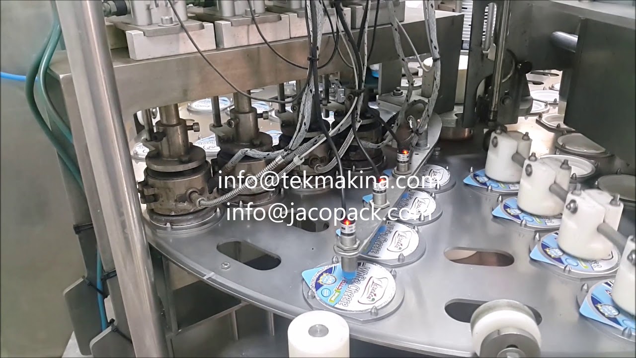 cheese filling machine www.tekmakina.com - YouTube