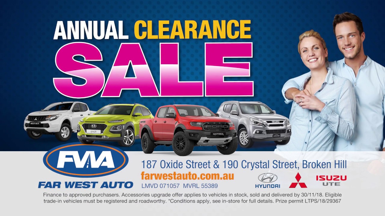 Far West Auto's Annual Clearance Sale - YouTube
