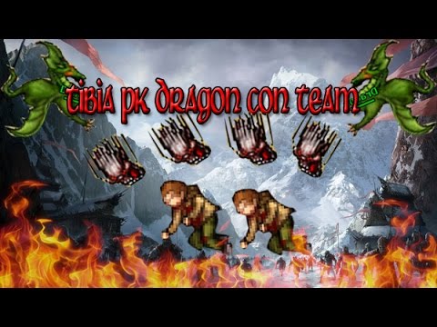 tibia PK team (( PK en dragon venore )) tibia en español - YouTube