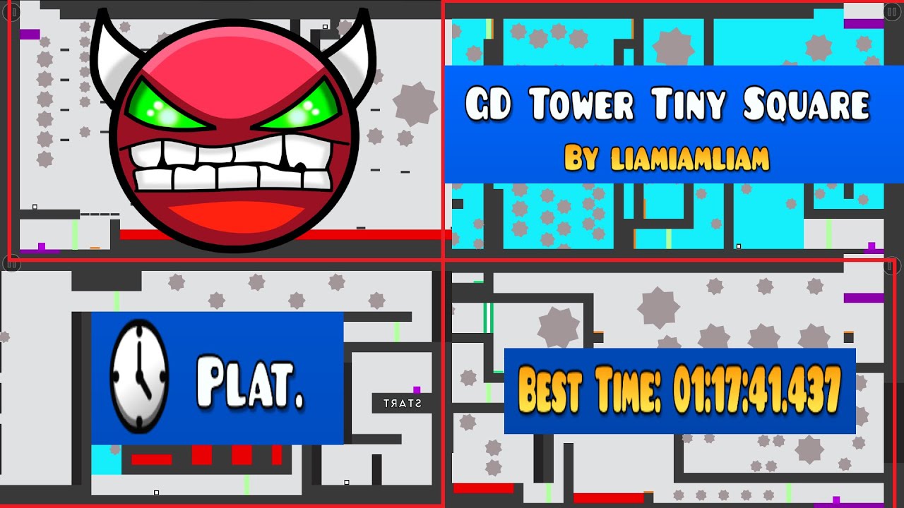 [New Hardest Platformer] GD Tower Tiny Square // liamiamliam ...