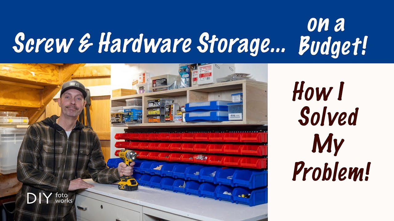 Screw & Hardware Storage DIY On A Budget! Problem Solved! - YouTube
