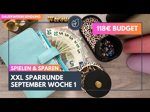 XXL Sparrunde 🍁September WOCHE 1 #budget #budgeting #sparen #umschlagmethode 