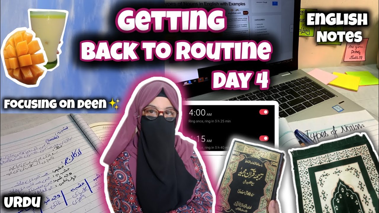"Rebuilding My Routine||4 am Routine of Muslim Student:Islamic book ...