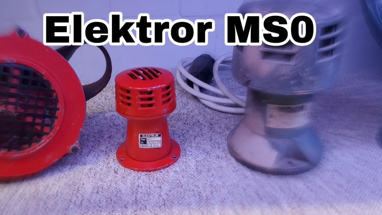 Elektror MS0 Sirene | kurzer Test - YouTube