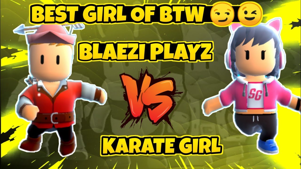 Blaezi Playz Vs KARATE GIRL😲😍😉 BEST GIRL PLAYER OF BTW | BLAEZI PLAYZ ...