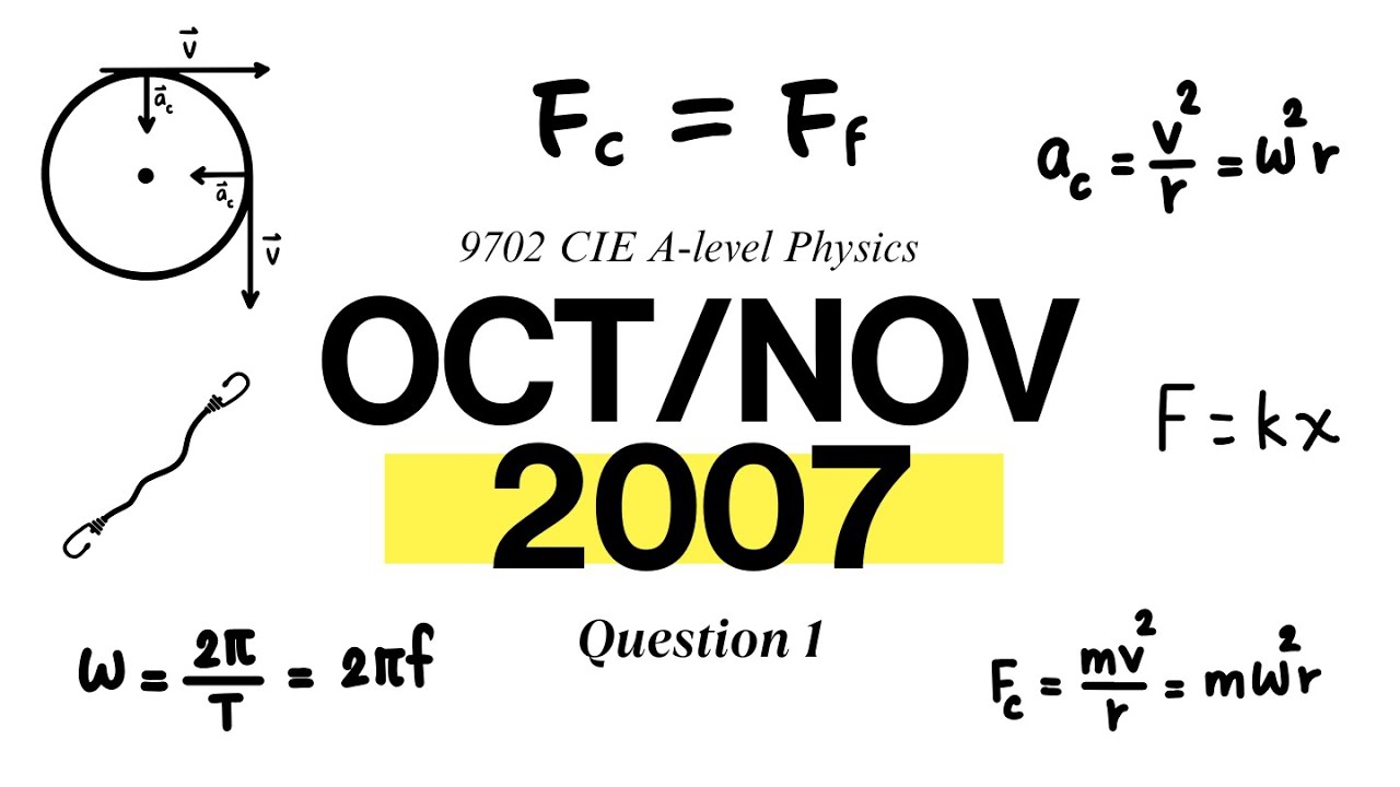 ON07 P4 Q1 [Circular Motion] | 9702 CIE A-LEVEL PHYSICS 🎡 - YouTube