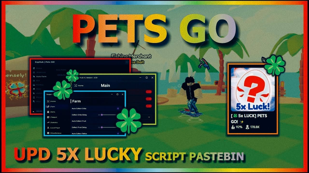 [NEW] DECEMBER PETS GO! AUTOFARM, AUTO LEVEL, INFINITE LUCK AND MORE! | Pets go! - YouTube