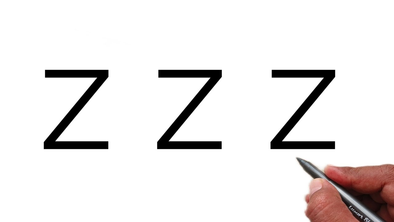 How To Draw Beautiful Drawing From Z Letter | Easy letter Drawing For ...