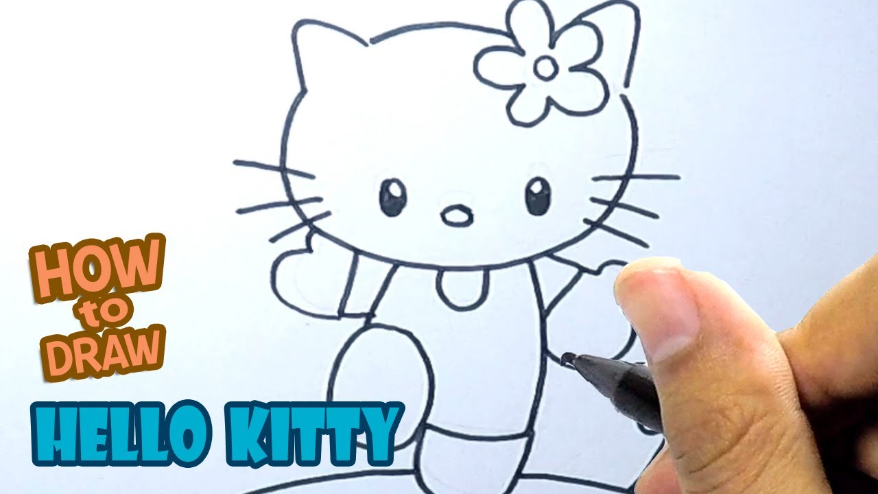 How to Draw Hello Kitty Step by Step - YouTube