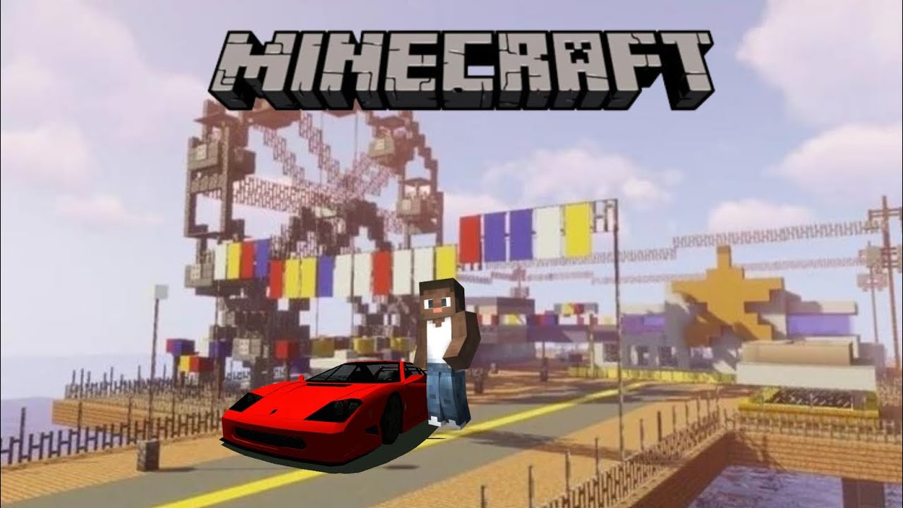 Minecraft + Gta San Andreas | Gta San Andreas map in Minecraft - YouTube