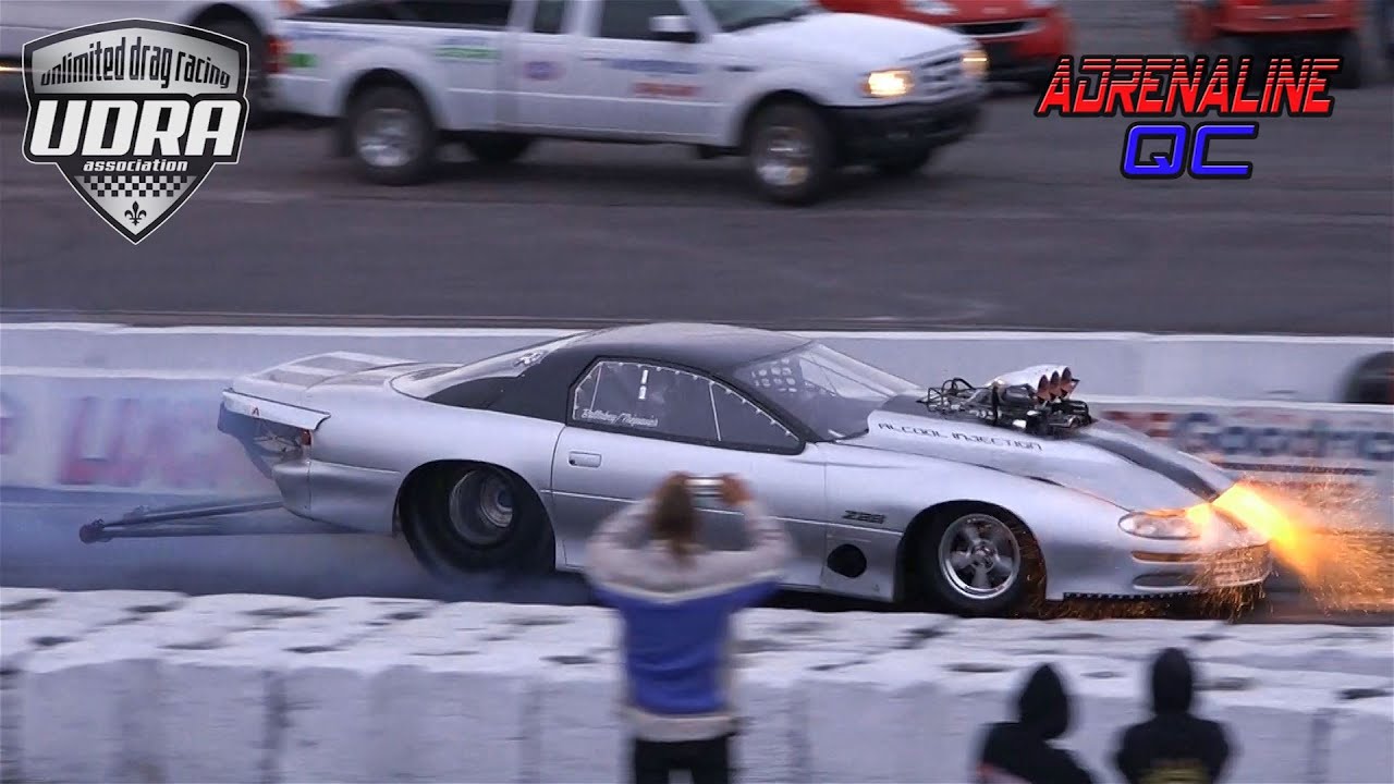 Camaro Z28 Alcohol Blower UDRA Pro Mod Ballabey Trépanier - YouTube