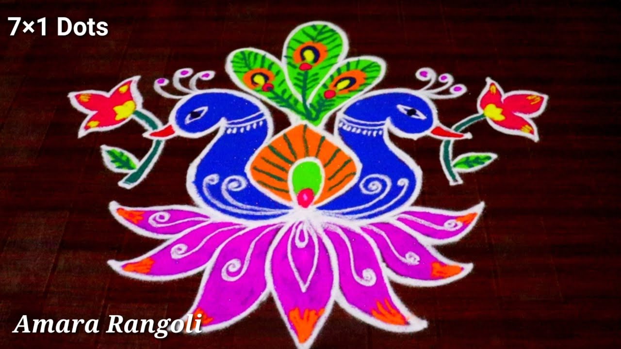 2022 New year muggulu | New year special rangoli 2022 | January 1st ...