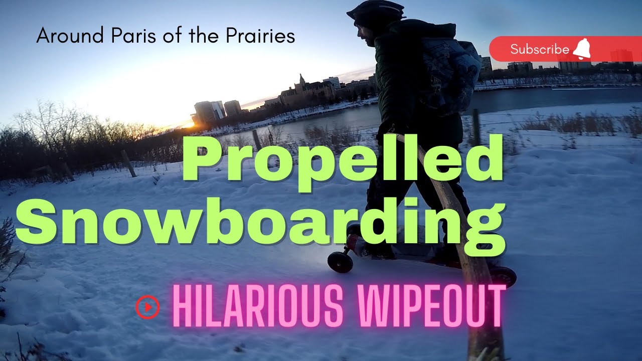 Propelled snowboarding, Paris of the Prairies - YouTube