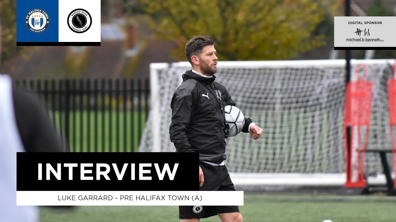 INTERVIEW | Luke Garrard pre - Halifax Town (A) | 18th Nov 2022 - YouTube
