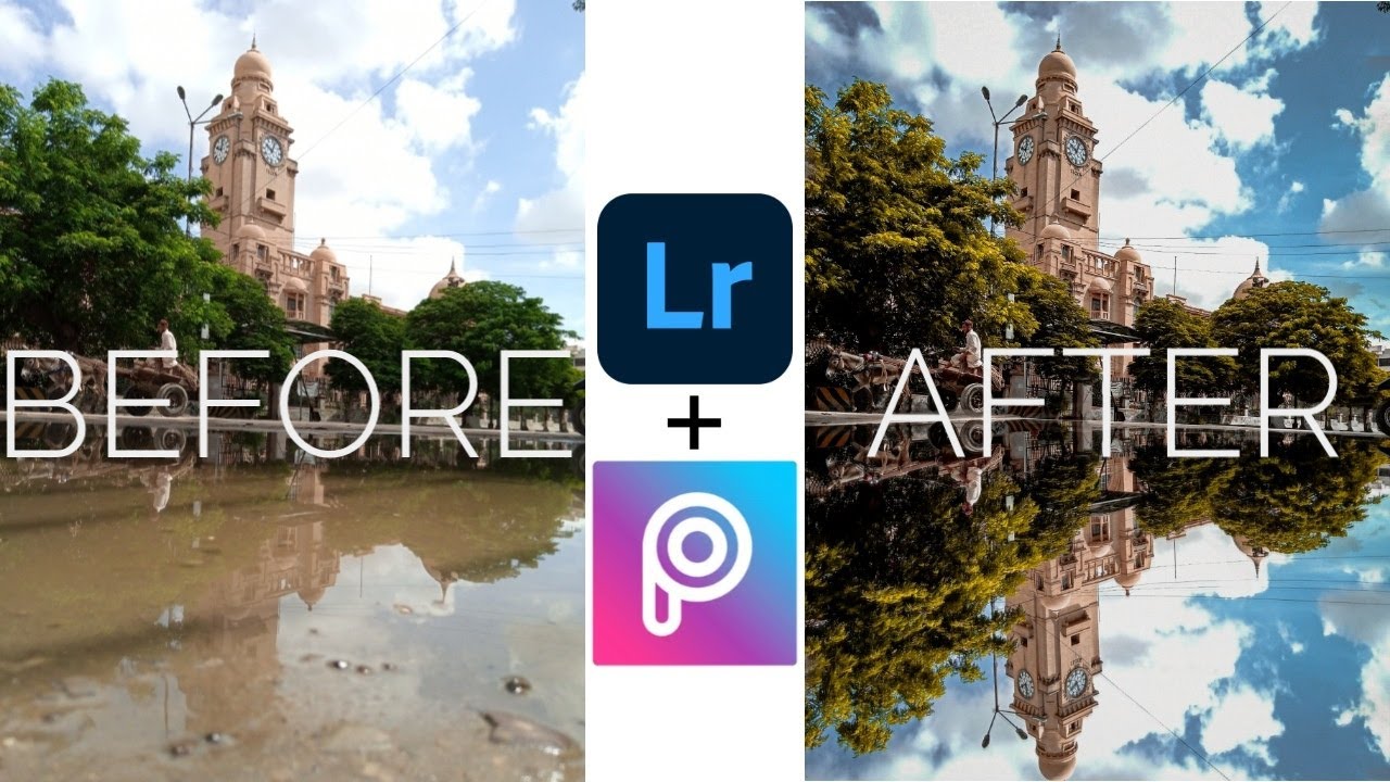 How to Edit realistic water reflection in PicsArt & Lightroom |Picsart manipulation | - YouTube