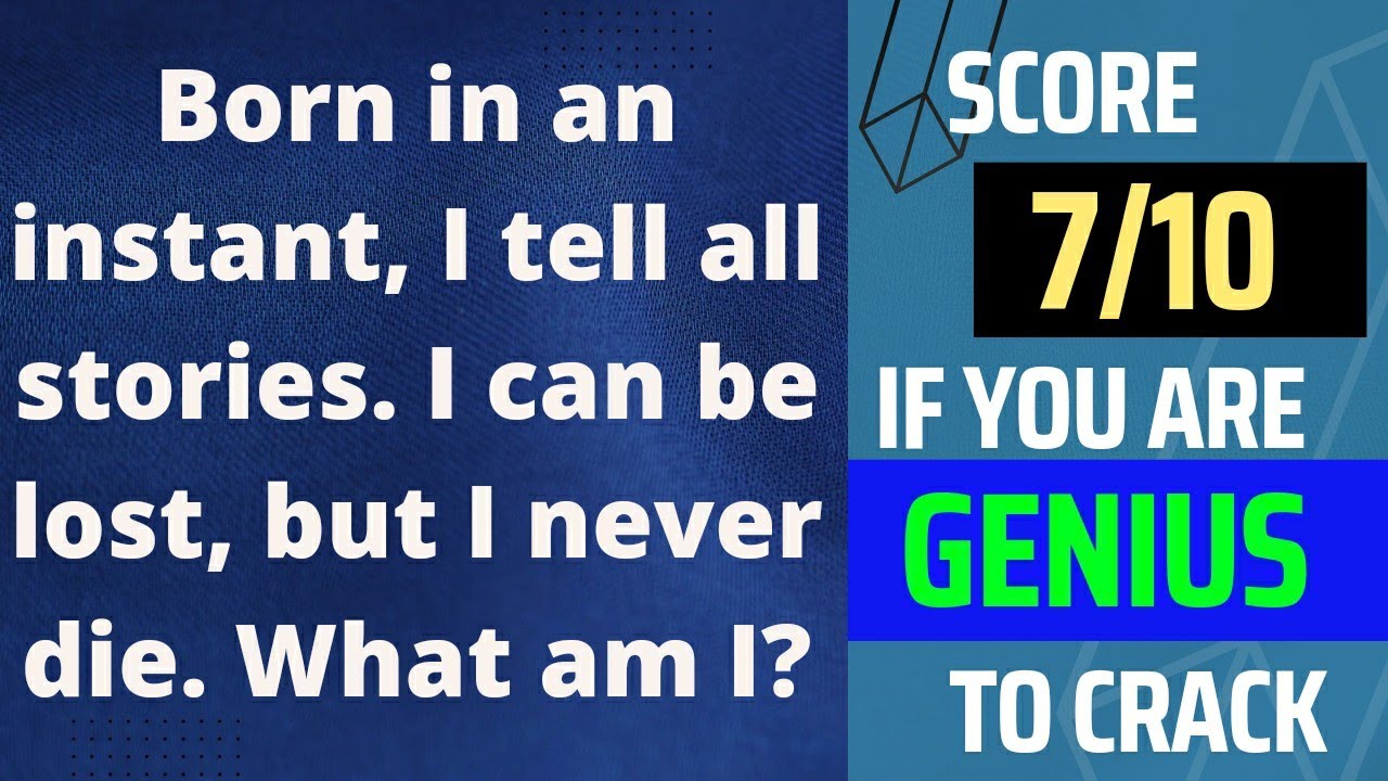 Test your IQ with this simple riddles challenge. Test the speed of your ...