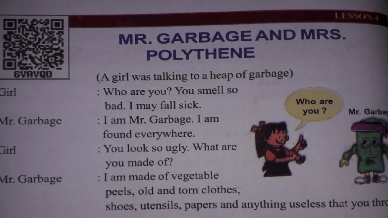 MR. GARBAGE AND MRS. POLYTHENE |(ENGLISH READER 7)| LESSON 4| CLASS 7 ...