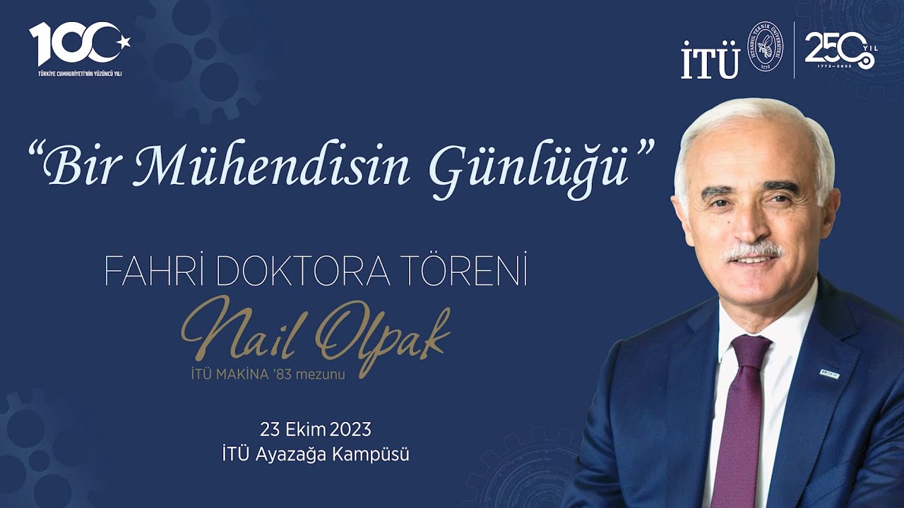 DEİK Başkanı Nail Olpak'ın Fahri Doktora Töreni Konuşması - YouTube