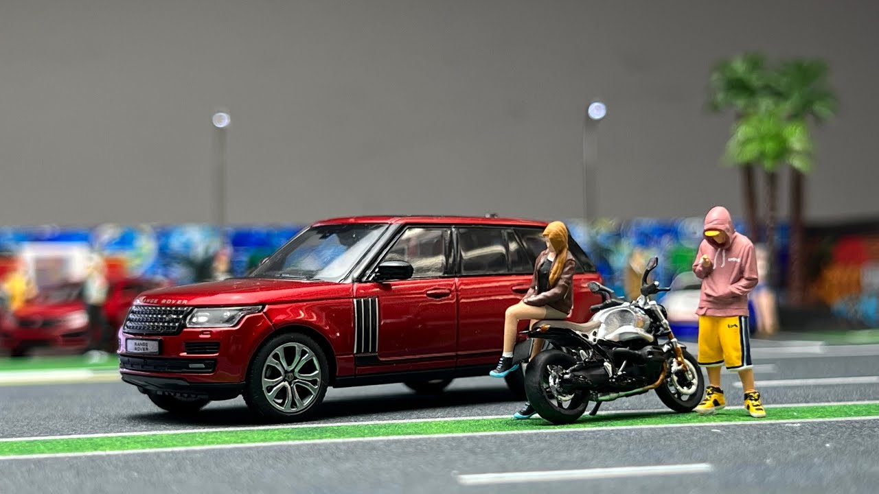 1/64 Motorcycle | 1/64 Couple Figure Diorama | Hotwheels Diorama - YouTube