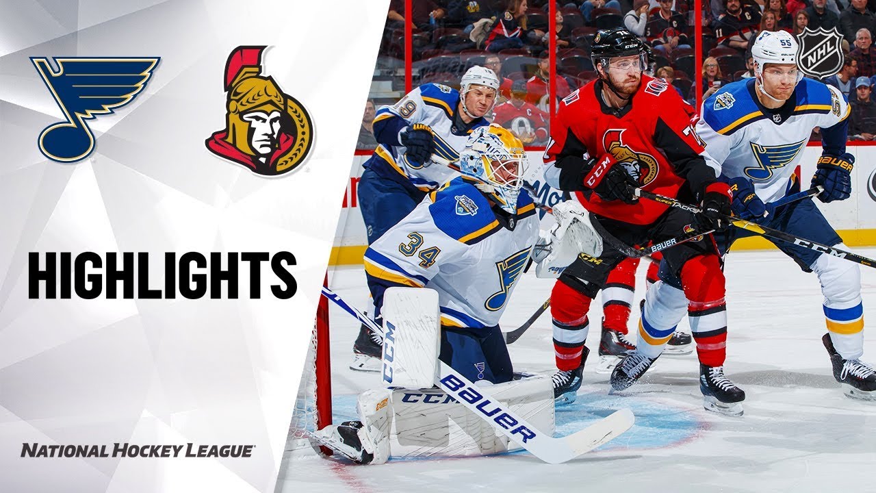 NHL Highlights | Blues @ Senators 10/10/19 - YouTube