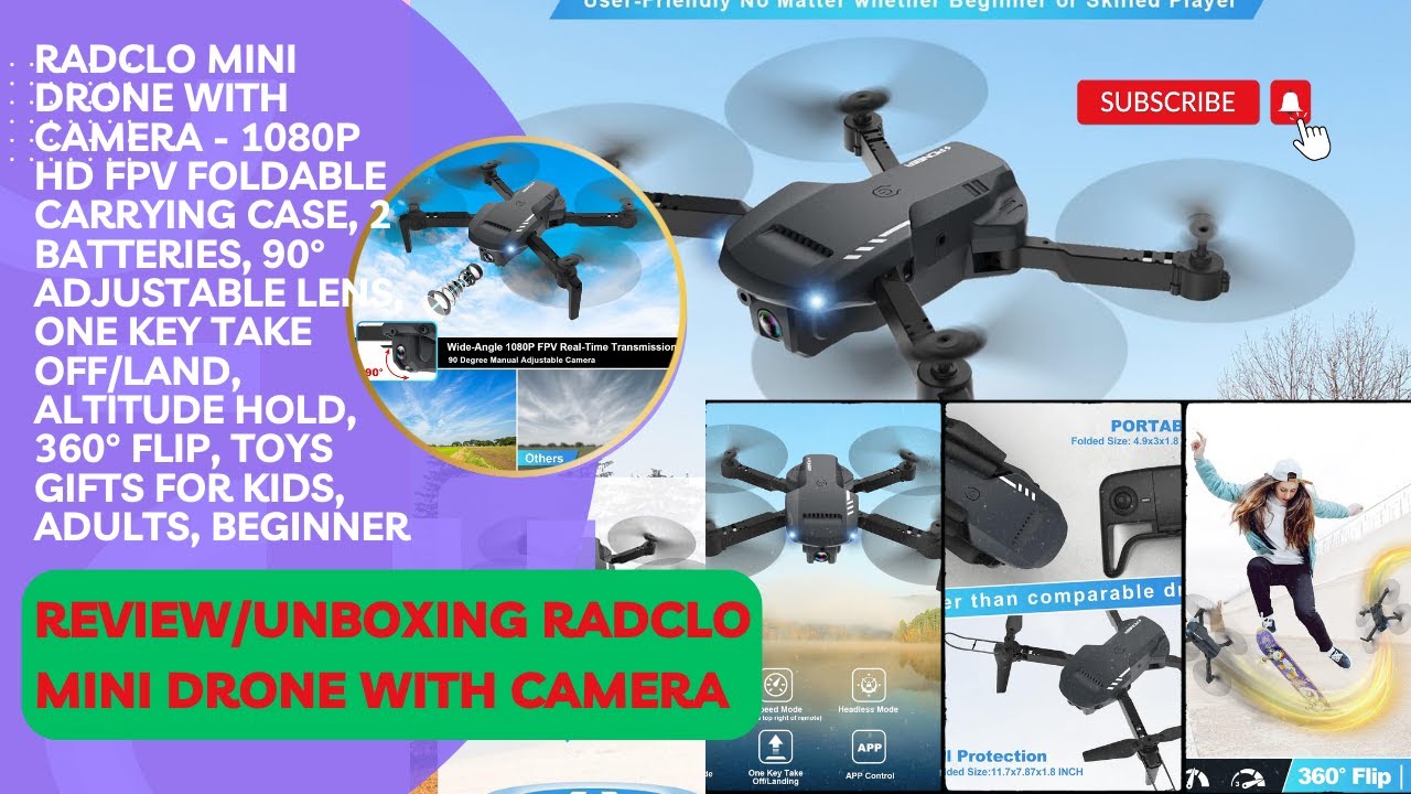 Review / Unboxing RADCLO Mini Drone with Camera - YouTube