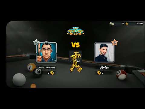 8 ball pool Monte Carlo Saloon with Alyfer new rule cushion shot on 8 ...