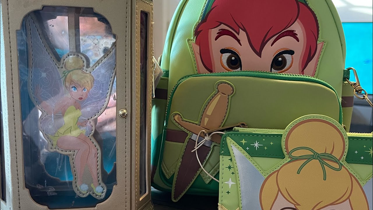 Loungefly Disney Peter Pan Cosplay Backpack, Wallet and Tinkerbell ...