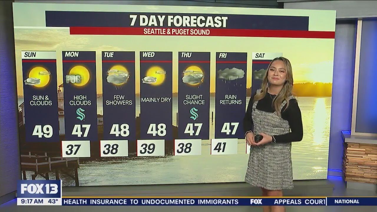 Brief break from the rain for New Year's Day | FOX 13 Seattle - YouTube