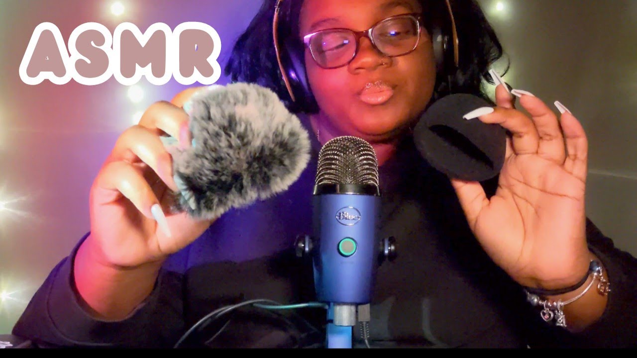 Calming Mic Scratching with Fluffy & Foam Covers | ASMR - YouTube