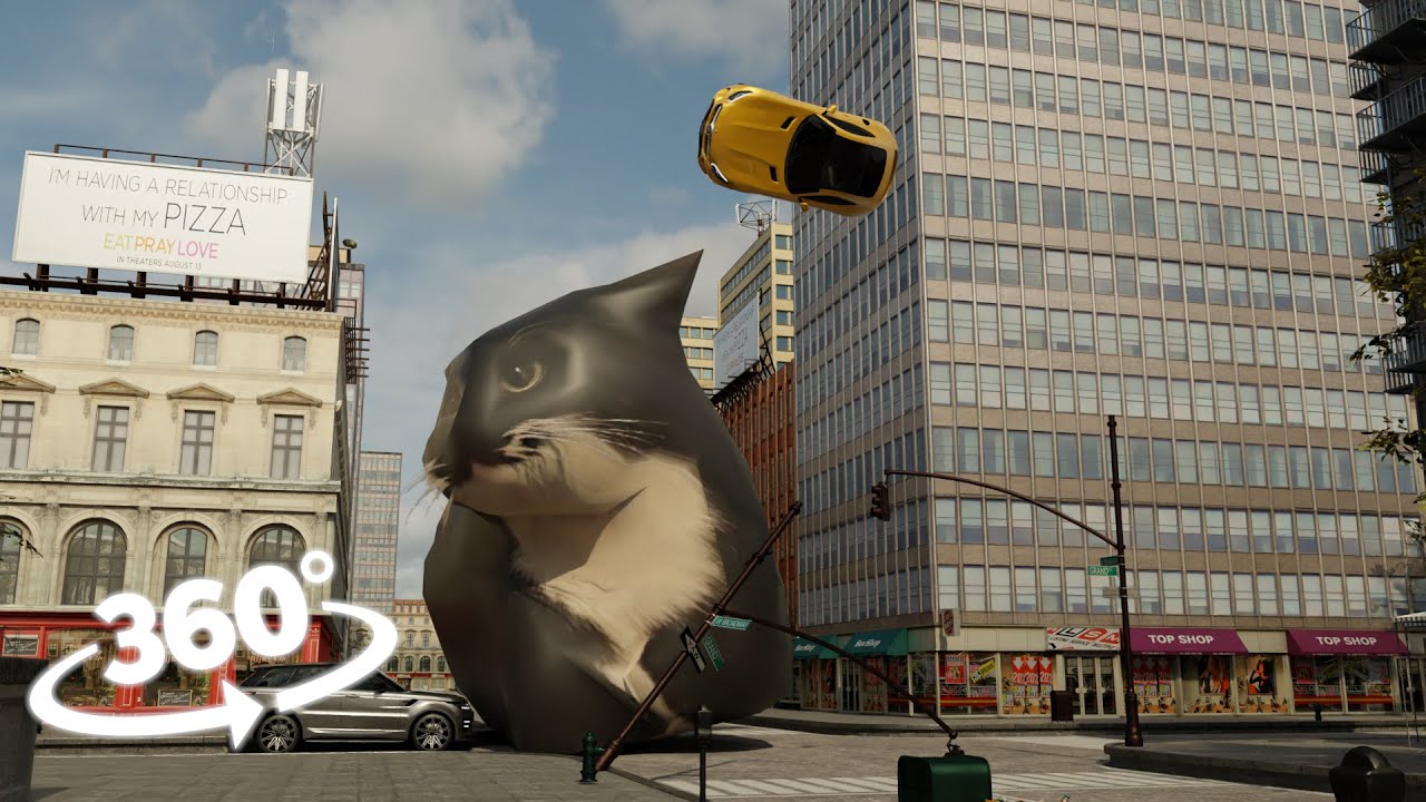 360° Maxwell The Cat ATTACKS, chases and EATS YOU in Vr - YouTube