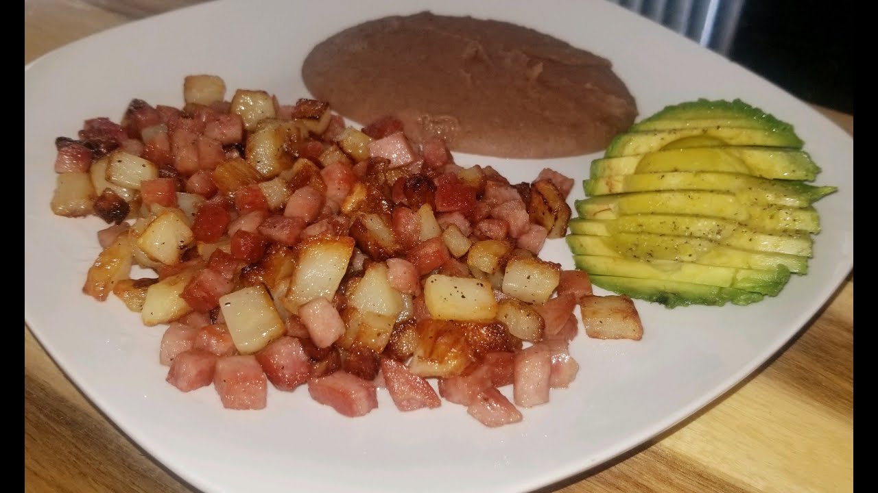 Papas Con Spam ( Jamon ) - YouTube
