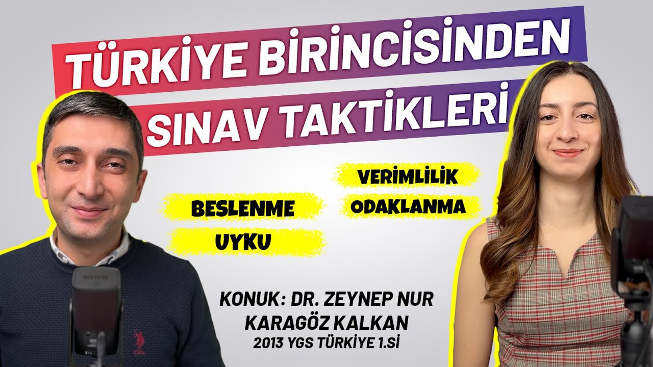 TÜRKİYE BİRİNCİSİNDEN Sınav Taktikleri (Dr. Zeynep Nur Karagöz Kalkan) - YouTube