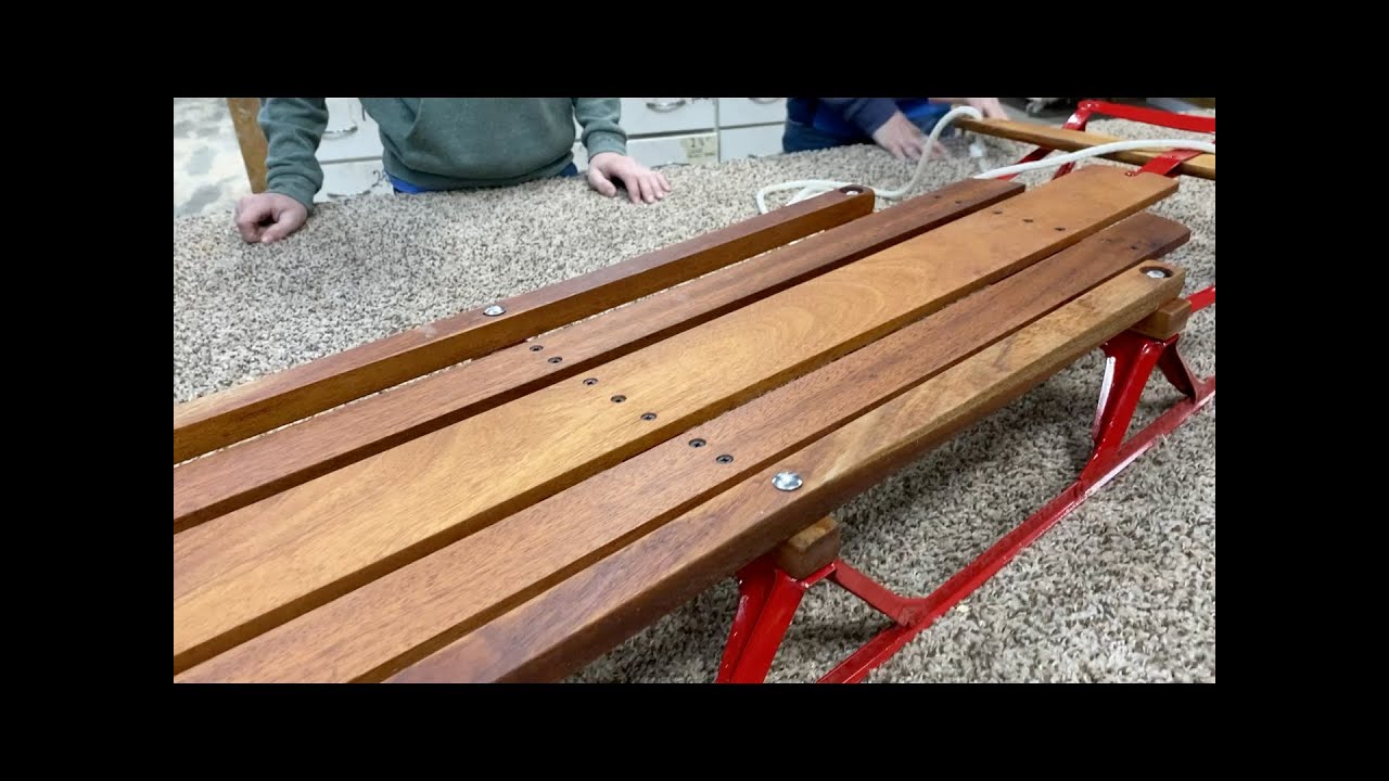 Vintage sled restoration - YouTube