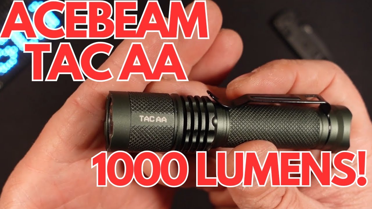 ACEBEAM TAC AA Tactical 1000 Lumen Rechargeable Flashlight for EDC ...