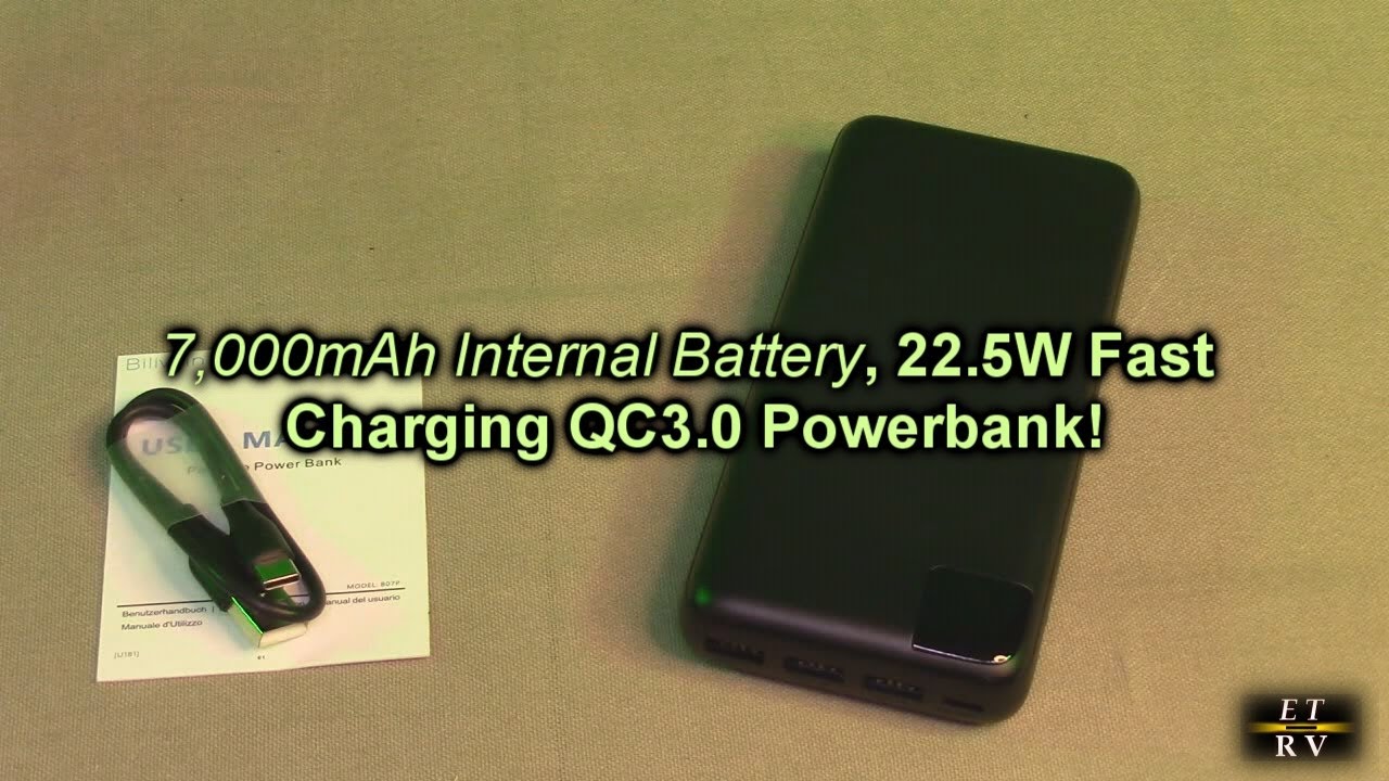 Bilivein Power Bank - 27,000mAh Battery Qualcomm 3.0, 3 USB A out, USB ...
