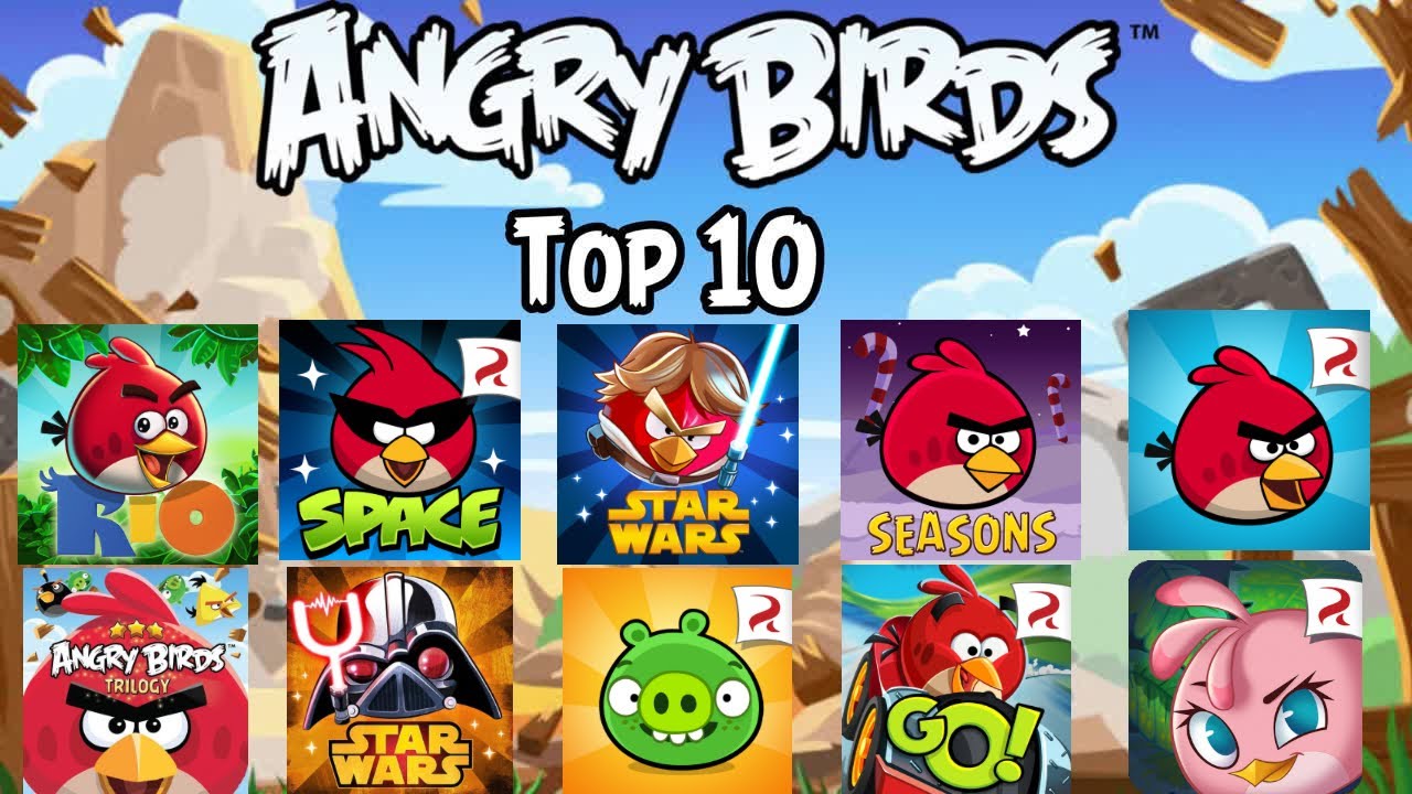 Top 10 Melhores Jogos de Angry Birds (Top 10 Best Angry Birds Games ...