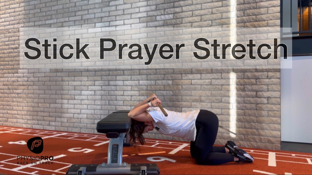 Stick Prayer Stretch On A Bench - YouTube