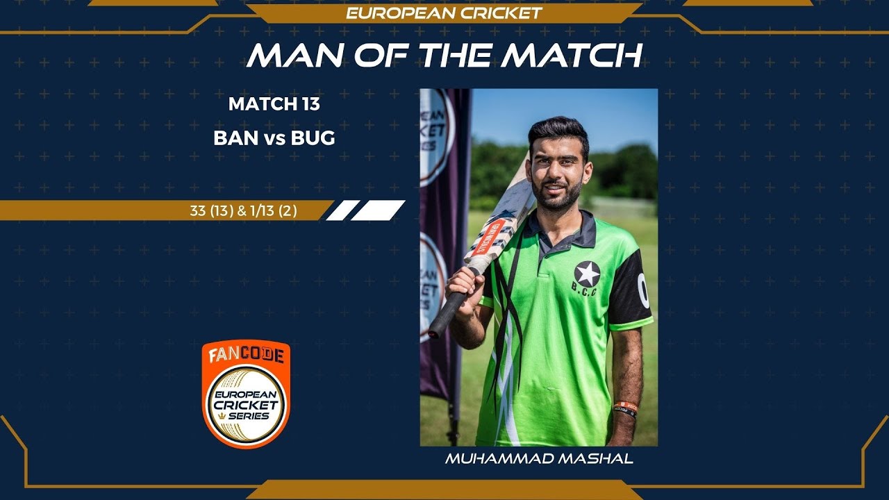 Man of the Match Muhammad Mashal seals Baneasa's precious first ECS ...
