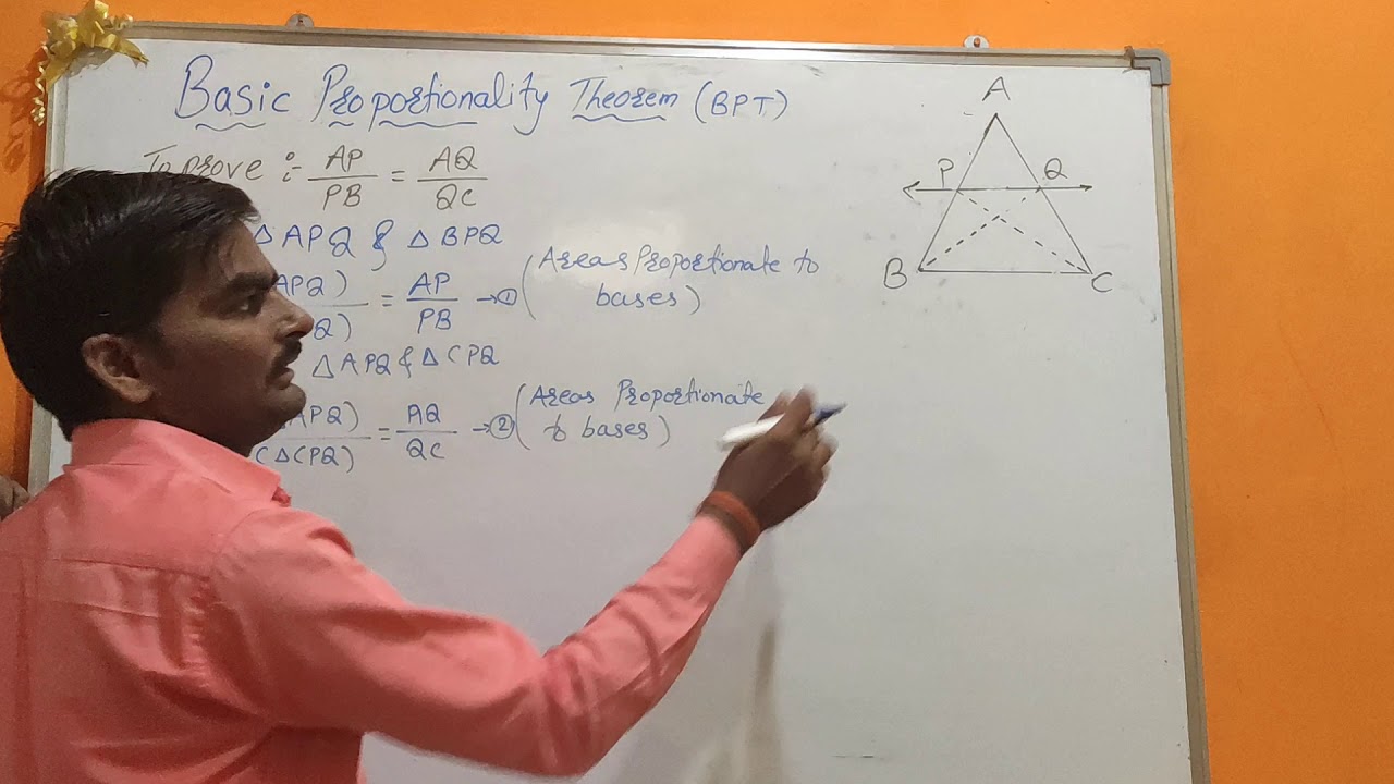 Basic Proportionality Theorem Bpt Youtube